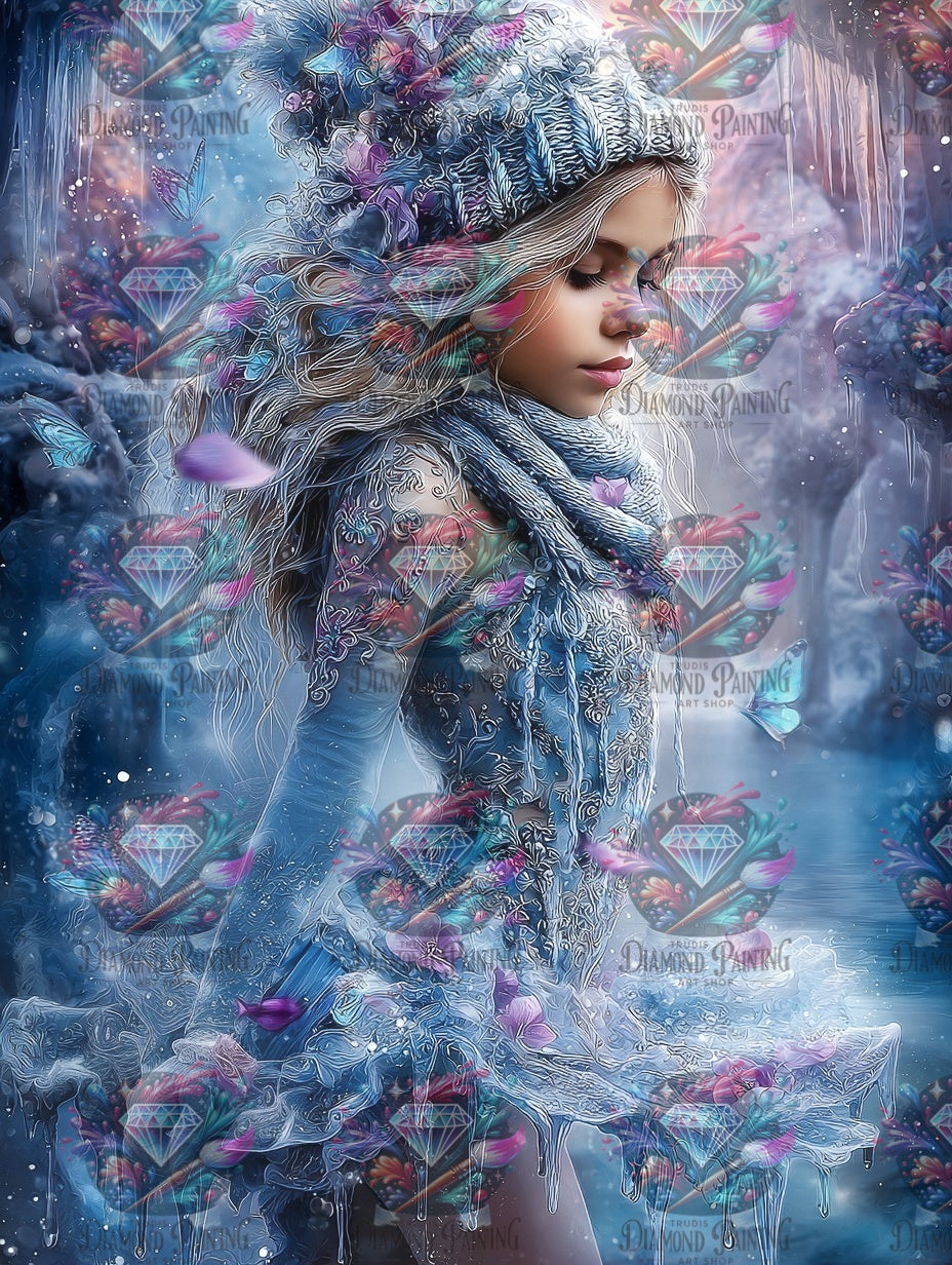 Diamond Painting Schneeblütentanz von Elly_A.I – Trudis Diamond Painting Art Shop